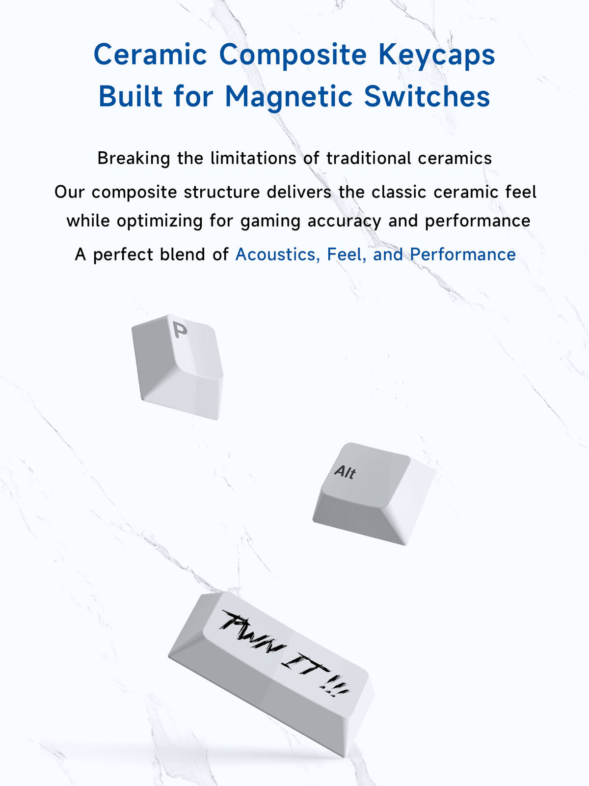 Pwnage Ceramic Keycaps