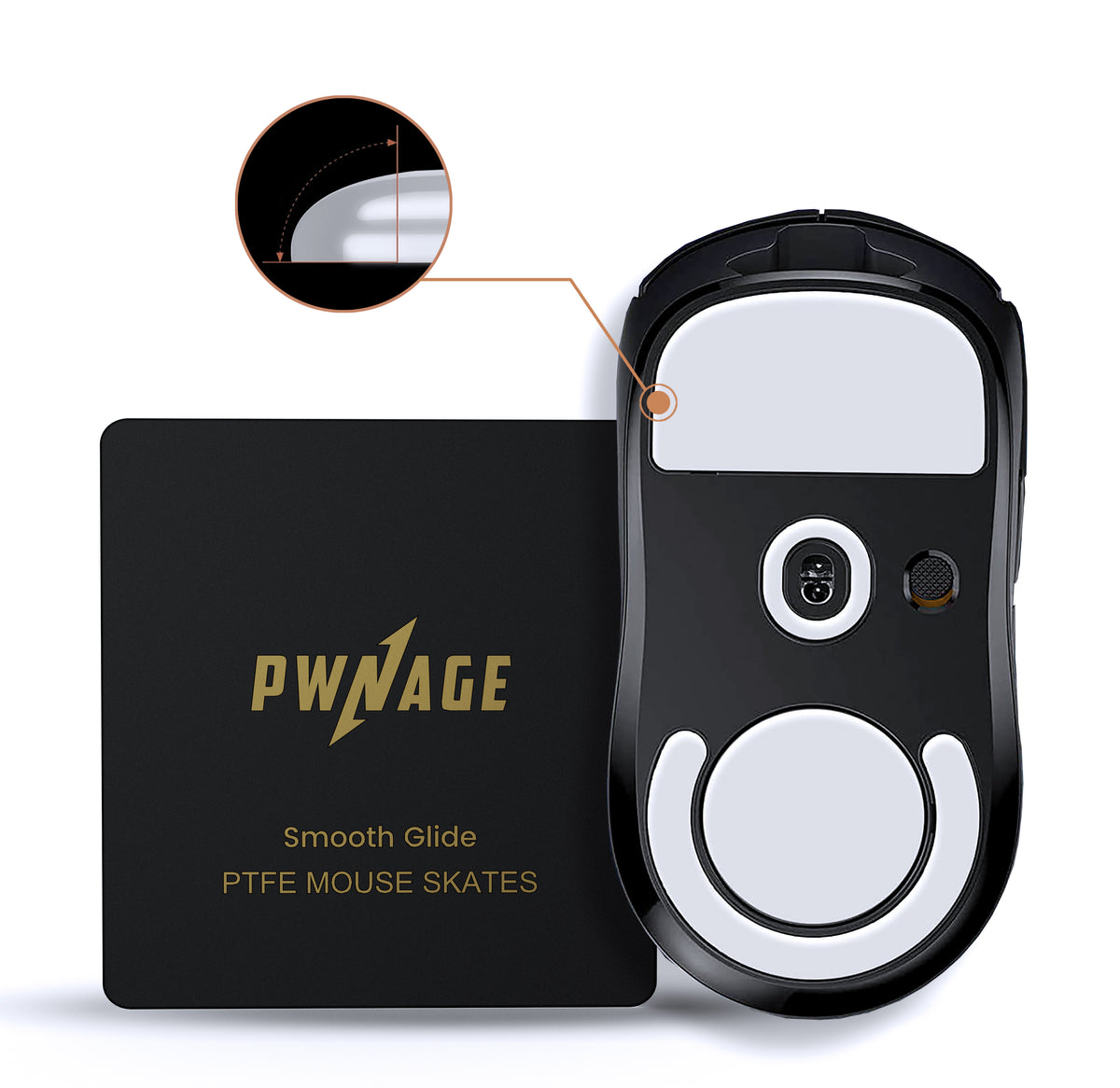 SmoothGlide PTFE Skates for Logitech G Pro Superlight X GPX | Pwnage