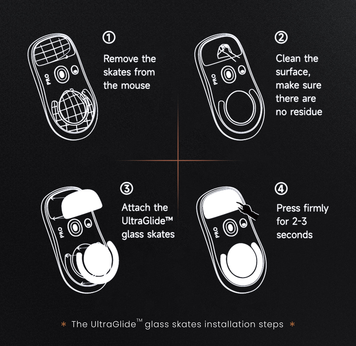 Ultraglide Glass Skates for Logitech G Pro X Superlight | Pwnage