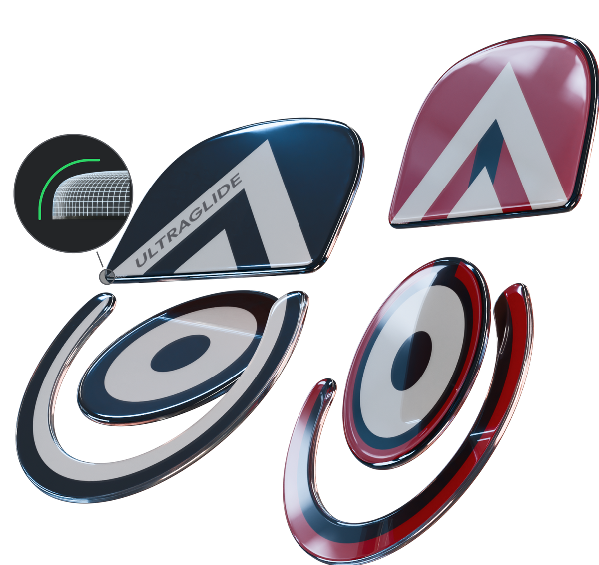 SmoothGlide PTFE Skates for Logitech G Pro Superlight X GPX | Pwnage