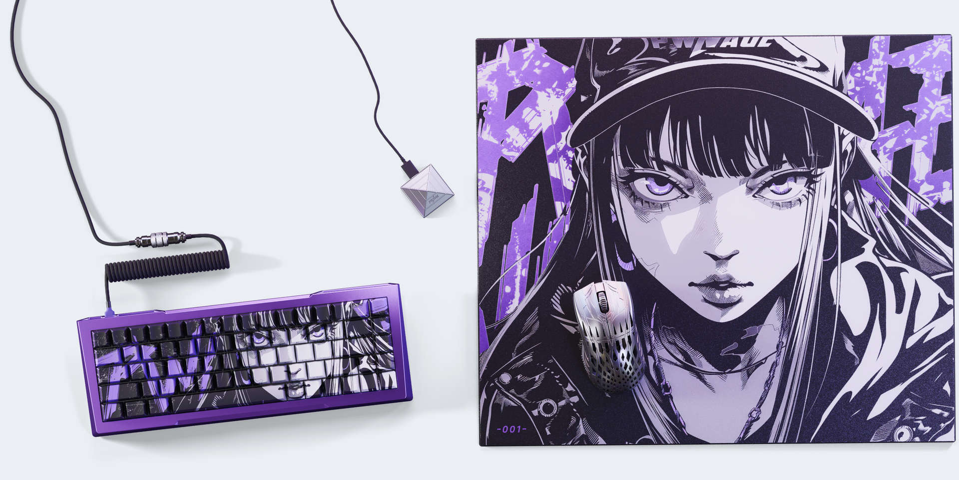 Nyomi Glass Mouse Pad | Pwnage Ultra Glide Precision Surface