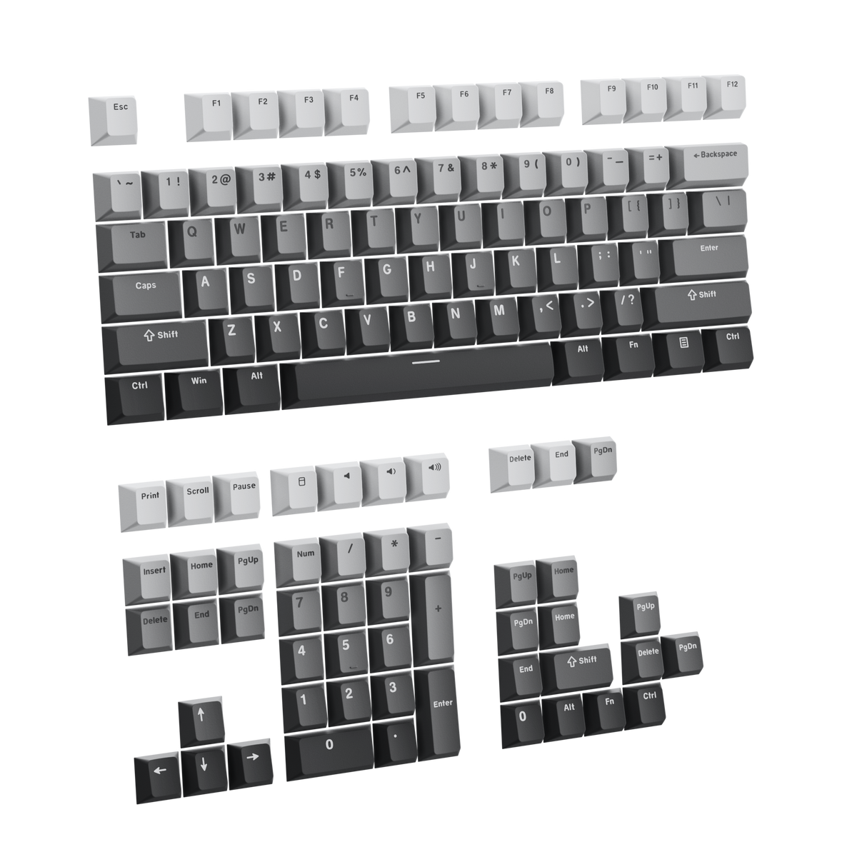 Cherry Profile Dual Shot PBT Keycaps | Pwnage