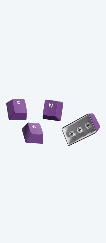 Ultra Custom Full Keycap Set - Double Shot PBT Shine Through | Pwnage